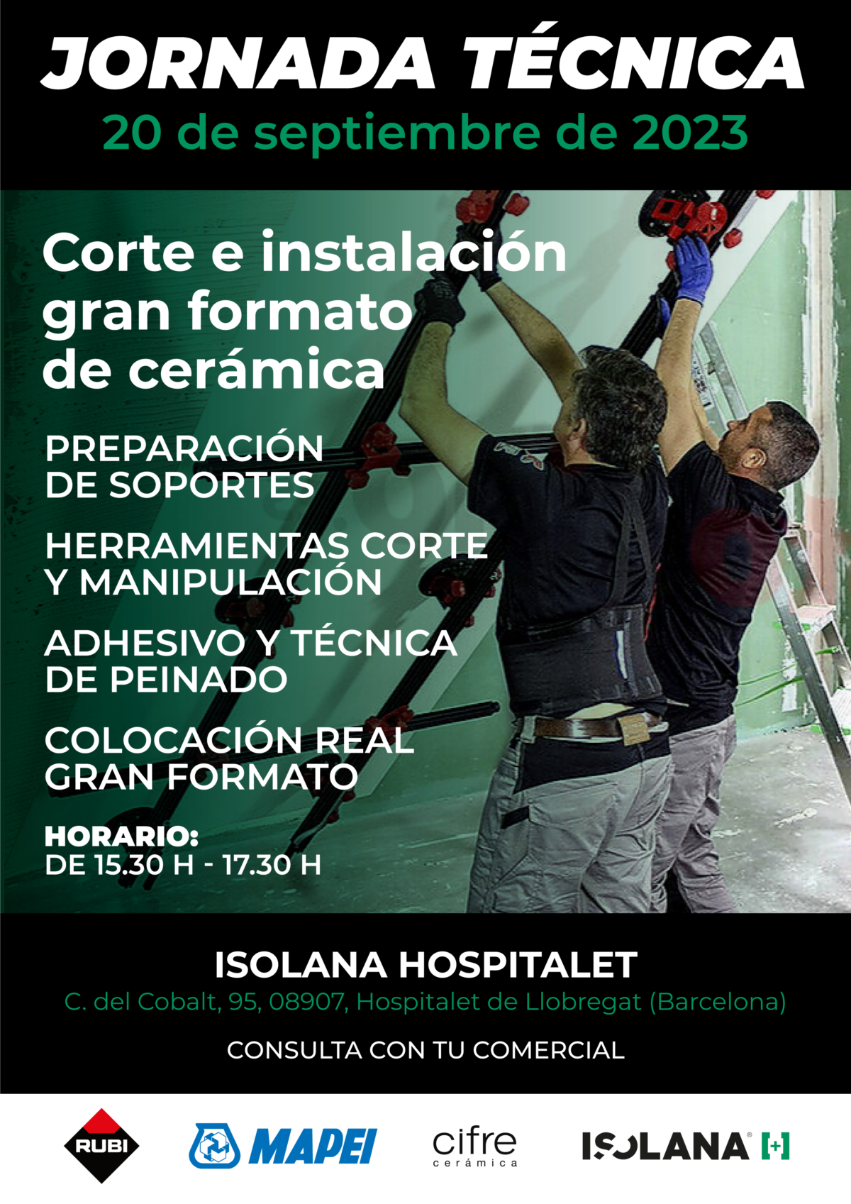 Jornada Técnica de Corte e Instalación gran formato de Cerámica en ...